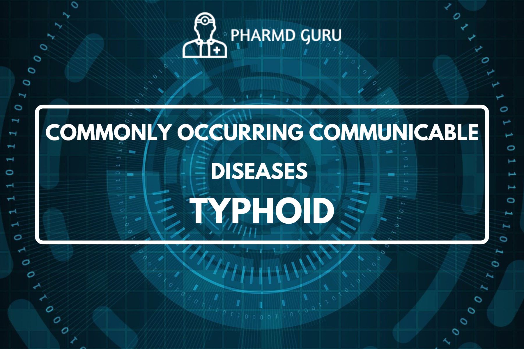 18. COMMONLY OCCURRING COMMUNICABLE DISEASES - TYPHOID - PHARMD GURU